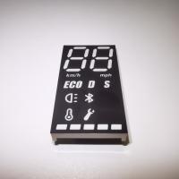 China 35mcd Multicolour Seven Segment LED Display 3 Digit 635nm For Motorcycle Panel Common Anode for sale