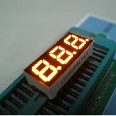 China Three Digit Mini 7 Segment LED Display Multiplexing For Indicator Yellow for sale