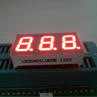 China Triple Digit 7 Segment LED Digital Display 0.40 Inch Common Cathode for Instrument Panel Indicators for sale