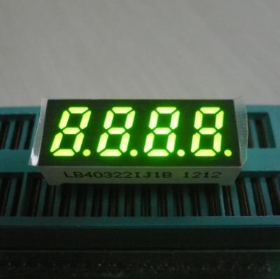 China 0.32 Inch Green Four Digit 7 Segment Led Display Temperature Humidity Indicator for sale