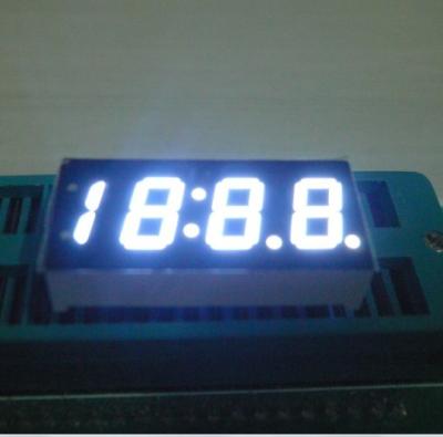 China White Bright 4-Digit 7-Segment LED Display for Car Clock Indicators - 0.33 Inch Height, 10,000+ Hour Lifespan for sale