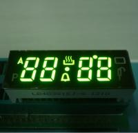 China Black Face 7-Segment 4-Digit LED Display 9.92mm Height 120°C Operating Temperature for Oven Controls for sale