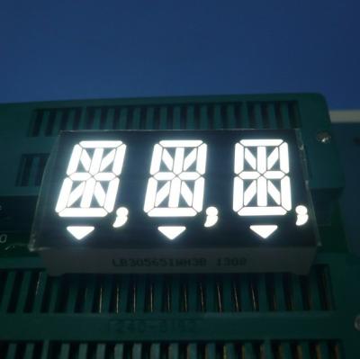 China White Triple Digit 14 Segment LED Display 14.2mm Height for Digital Indicators - Common Anode/Cathode for sale