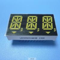 China White Triple Digit 14 Segment LED Display 14.2mm Height for Digital Indicators - Common Anode/Cathode for sale