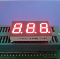 China Super Bright Red Green Blue Yellow White 3 Digit 7 Segment Led Display Common Cathode 0.40 Inch for sale