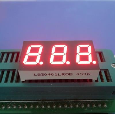 China Super Bright Red Green Blue Yellow White 3 Digit 7 Segment Led Display Common Cathode 0.40 Inch for sale
