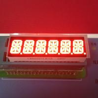 China Super Bright Red 6-Digit 14-Segment LED Display 10mm Height 100mcd For Taximeter Applications for sale