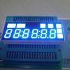 China 10.2mm 6 Digit 7 Segment LED Display Blue / Yellow Color Stable Performance for sale