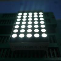 China 3mm 5x7 Dot Matrix LED Display with 120-140mcd Brightness and 3.0-3.6V Forward Voltage for sale