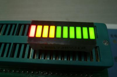 China 10 Segment LED Light Bar 25.4x10.1mm Multicolor with 12-15mA Current for Home Appliances for sale