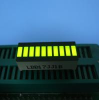 China Ultra Bright Blue 10-Segment LED Light Bar 25.4x10.1mm 80-100mcd Instrument Panel Indicator for sale