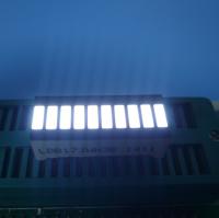 China Ultra Bright Blue 10-Segment LED Light Bar 25.4x10.1mm 80-100mcd Instrument Panel Indicator for sale