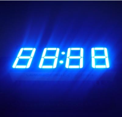 China Ultra Blue 0.56 Inch 4-Digit 7-Segment LED Display 50.4×19×8mm Common Anode 80-100mcd for sale