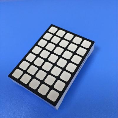 China 6mm 5x7 Square Dot Matrix LED Display Column Anode 39x54mm for Elevator LOP Indicators for sale