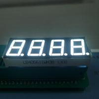 China Ultra White 4 Digit 7 Segment LED Display 14.2mm 0.56 Inch Common Anode 80-100mcd Process Indicator for sale
