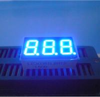 China 0.36 Inch Blue 7-Segment LED Display - Triple Digit 9.2mm Height 80-100mcd Intensity for sale