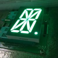 China 2.3 Inch Pure Green 16 Segment LED Display - Common Anode 56.8mm Height for Digital Panels for sale