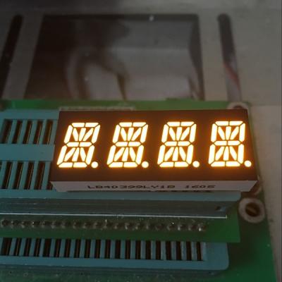 China 16 Segment LED Display Common Cathode 0.39 Inch 4-Digit Alphanumeric for Instrument Panel 40.4x16x7mm for sale