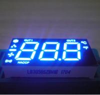China Custom Blue Triple-Digit 7 Segment LED Display for Refrigerator - 12.7mm Height, 38.5mm Package for sale