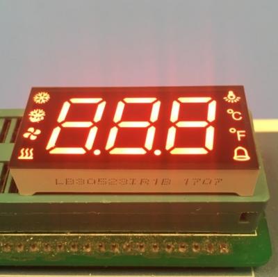China SGS Custom 7-Segment LED Display 13.2mm 3-Digit for Temperature Humidity Defrost HVAC Control for sale