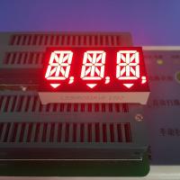 China Ultra Red Triple Digit 14 Segment LED Display 14.2mm Character Height 37.9x22x8mm for Medical Instruments for sale