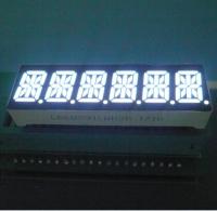 China 6-Digit 14-Segment LED Display 10mm Height 80-100mcd Luminous Intensity Common Anode Alphanumeric for sale
