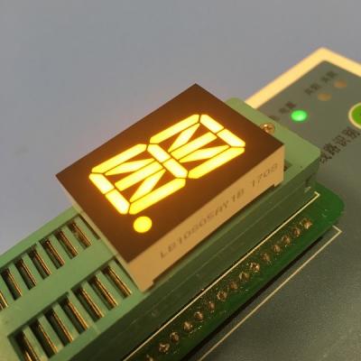 China 0.8 Inch Super Amber 16-Segment LED Display 27.7x20mm Common Anode for Automation Control for sale