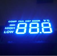 China 0.5 Inch Triple Digit Seven Segment LED Display - 12.7mm Height, 2.8-3.5V Blue for Refrigerator Control for sale