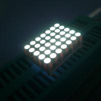 China 0.7 Inch 5x7 LED Dot Matrix Display with 80-100 mcd Brightness and 3.0-3.6V Forward Voltage for sale
