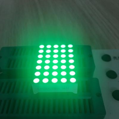 China 3mm 5×7 LED Dot Matrix Display - Row Cathode Column Anode - 80-100mcd Brightness for Message Boards for sale