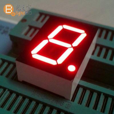 China Single Digit 7 Segment  LED Display 0.8inch Cathode Red Color for sale