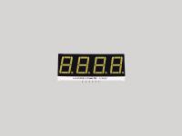 China Ultra White 4-Digit 7-Segment LED Display 50x19mm Common Cathode for Digital Timer Indicators for sale