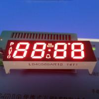 China 4 Digit 14.2mm 7 Segment Custom LED Display for Oven Control - Ultra Red 80-100mcd 120℃ Rating for sale