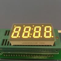 China 0.49 lnch 4 Digit 7 Segment Led Display Amber Color For Temperature Indicator for sale