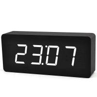 China Common Cathode Polarity LED Clock Display with Aluminum Frame in Grey/Black Face Colour for sale
