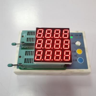 China Ultra Bright Red 7 Segment LED Display 3x4 Digit 25-35mcd 625-635nm For Control Instruments for sale