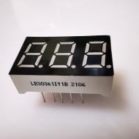 China 7 Segment 3 Digit 9.2mm LED Display Super Bright Amber Common Cathode for Panel Meter for sale