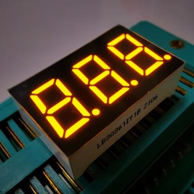 China 7 Segment 3 Digit 9.2mm LED Display Super Bright Amber Common Cathode for Panel Meter for sale