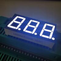 China Ultra Bright White Grey Surface 7 Segment 3digit 14.2mm Common Cathode LED Display for Temperature Controller for sale
