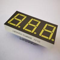 China Common Anode Ultra Bright White Grey Surface 7 Segment 3digit 14.2mm LED Display for Temperature Controller for sale