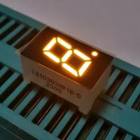 China Amber color 7.62mm Single Digit 7 Segment LED Display common anode for sale