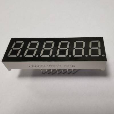 China Blue 6-digit 0.36-inch 7 Segment LED Display, Widely Used for Instrument Panel for sale