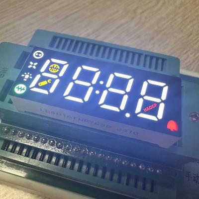 China Multicolour 4 Digit 7 Segment LED Display Common Anode for Refrigerator Control Panel for sale