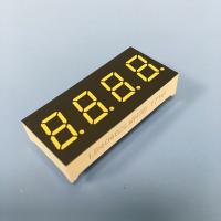 China Ultra Bright White 4 Digit 0.4 inch 7-Segment Common Anode LED Display for Instrument Panel for sale