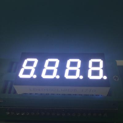China Ultra Bright White 4 Digit 0.4inch 7 Common Cathode Segment LED Display for Instrument Panel for sale
