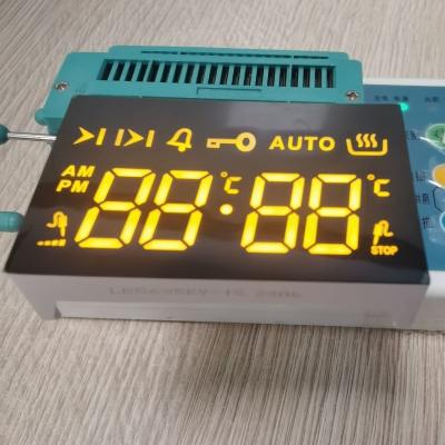 China Ultra Amber LED Display 7 Segment 4 Digit Common Cathode for 4 Key Touch Built-in Oven for sale