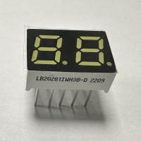 China Super Bright White 2 Digit 7mm 7 Segment LED Display Common Cathode for Home Appliances for sale