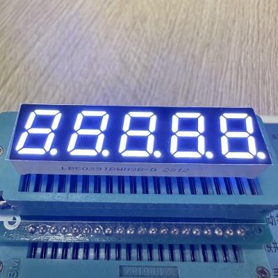 China 7 Segment LED Display Ultra White 5 Digit 0.39inch Common Cathode for Digital Indicator for sale