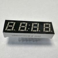 China LED Display 7 Segment 4 Digit Pure Green Common Cathode for Temperature Humidity for sale
