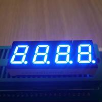 China Instrument Panel 0.4 Inch 4 Digit 7 Segment Led Display Ultra Bright Blue Emitting Color for sale